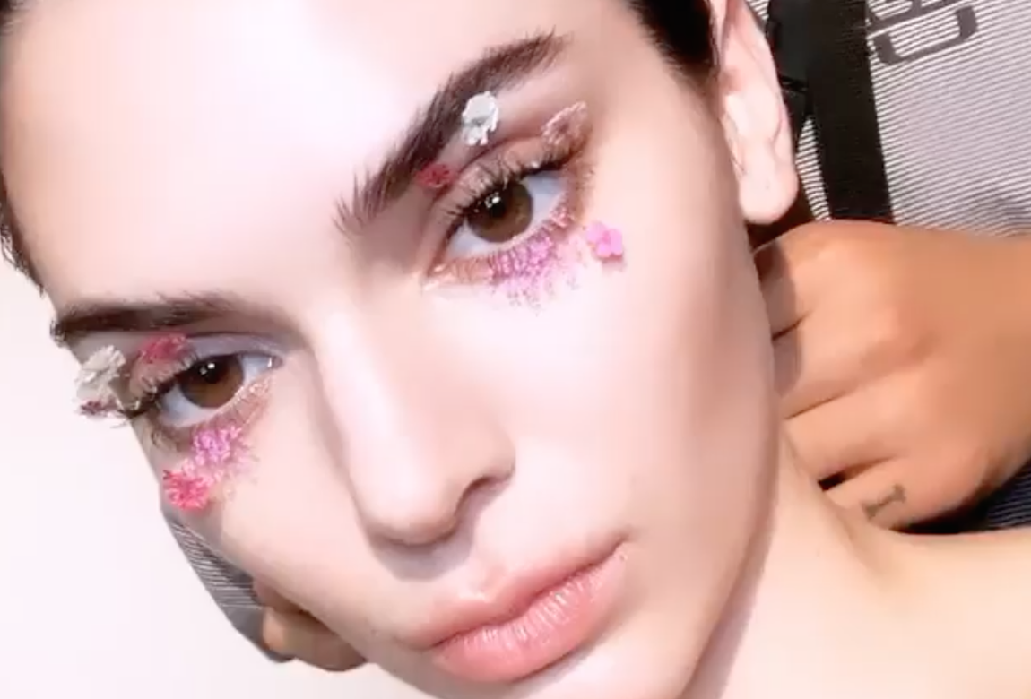 How To Recreate Kendall Jenner's Flower Lashes | BEAUTY/crew