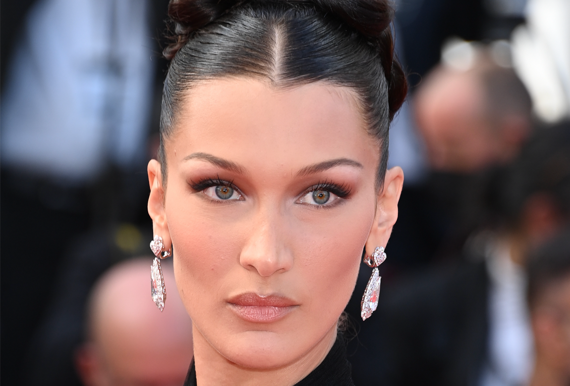Bella Hadid Sleek Bun Tutorial: How To Get A Centre-Parted Sleek Bun ...