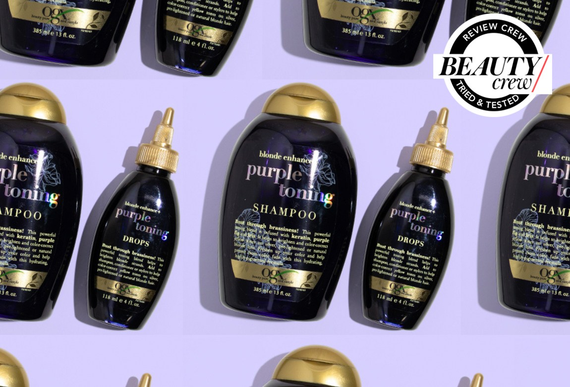 OGX Blonde Enhance + Purple Toning Shampoo And Drops Reviews | BEAUTY/crew