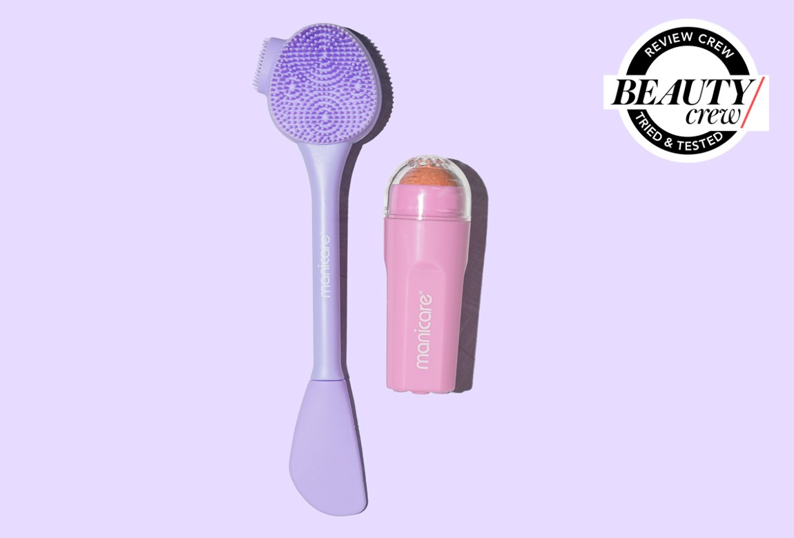 Manicare Precision Cleansing Wand & Volcanic Stone Roller Oil Absorber ...