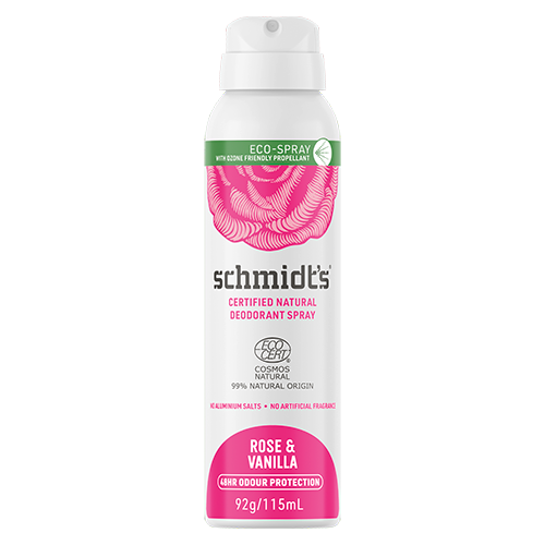 Schmidt's Certified Natural Deodorant Spray Rose & Vanilla Review ...